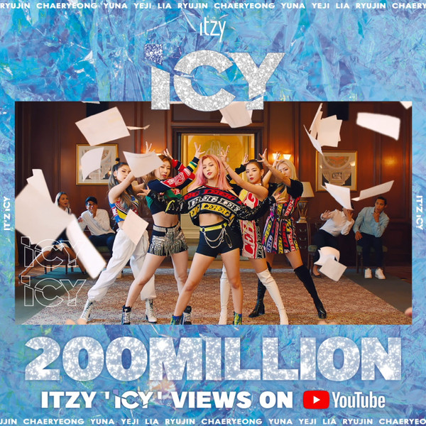 ITZY's music video for "ICY" reaches 200 million views!