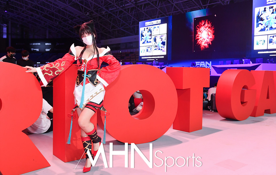 LCK 팬페스타 아리 코스프레 '알고보는 BJ 하랑'[포토]