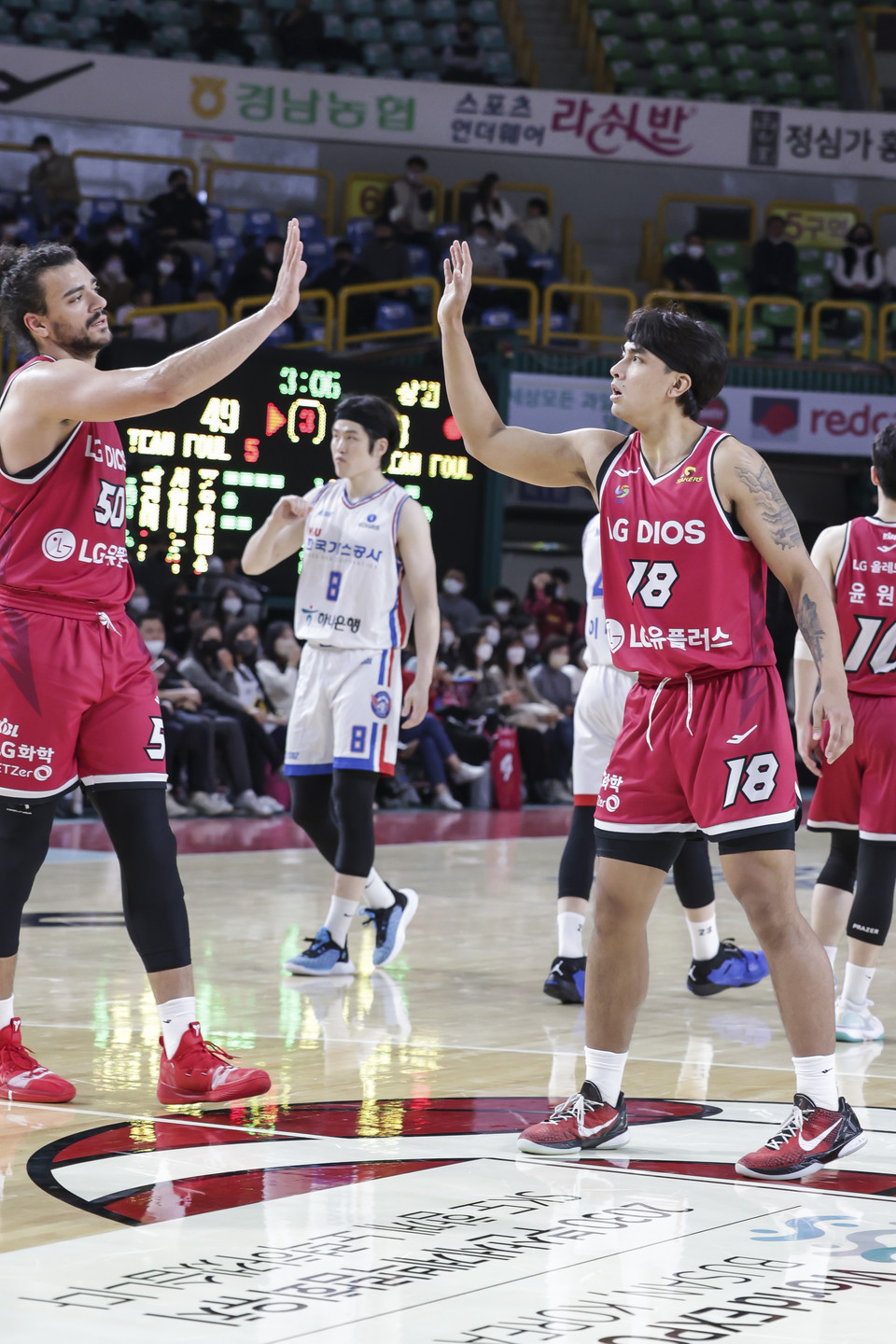 ‘4년 만에 봄 농구가 보인다!’ LG, 가스공사 꺾고 10승 단독4위