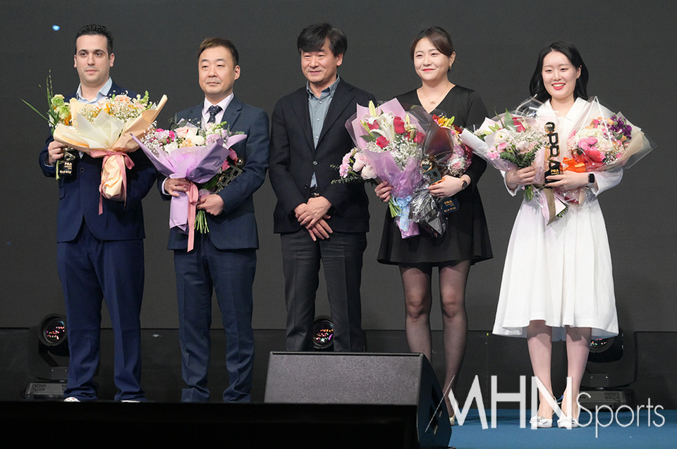 [Ms포토] PBA 시상식, 베스트 복식상 영광의 얼굴들