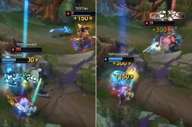 [LPL] '사실상 팀킬' 당한 티안, 강타로 분노 표출