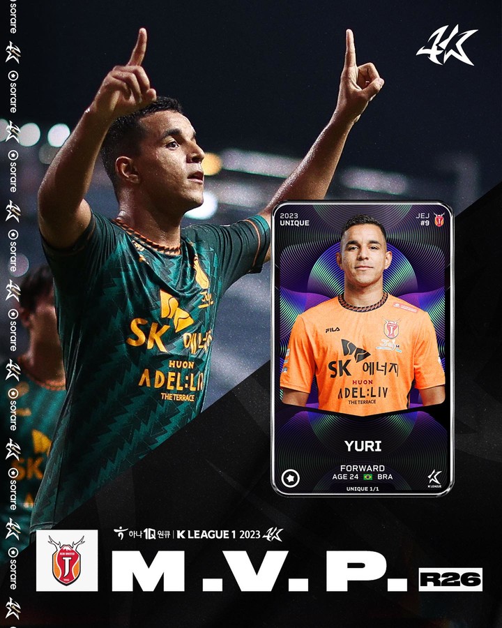 '수원FC전 멀티골' 제주 조나탄, K리그1 26라운드 MVP