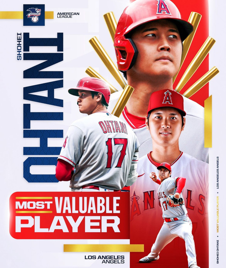 '만장일치' MVP 오타니에 美 매체+LAA 동료들 축전 "나의 형제, 최고의 선수"