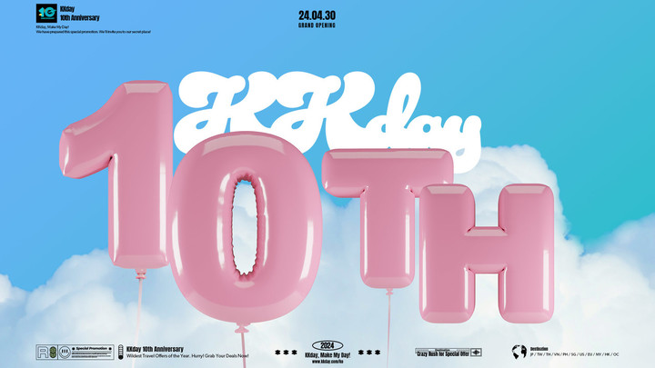 창사 10주년 맞은 KKday, 10개 국가 슈퍼특가 프로모션 실시