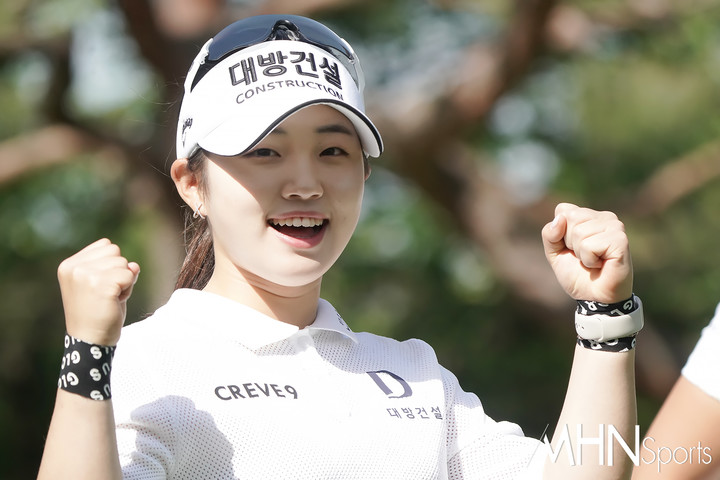 [mhn포토] 임진영, 두 주먹 불끈 강한 자신감 업