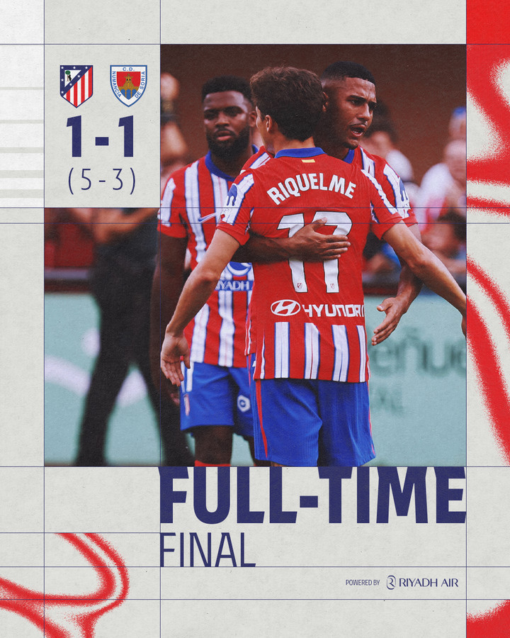 [오늘의 친선경기] '기회 창출 실패' AT마드리드, 2부 팀과 1-1 무승부