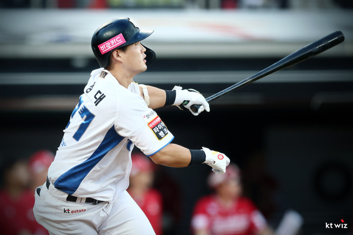 '4연승+8위 도약 기회까지' 한화, '후반기 강팀' KT에 6-4 승리 [수원에서mhn]