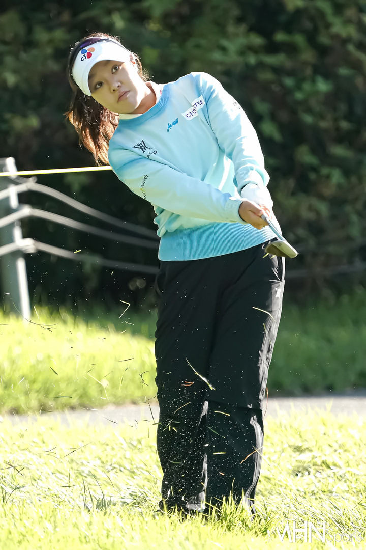 [mhn포토] 임지유, 디봇에서 그린으로