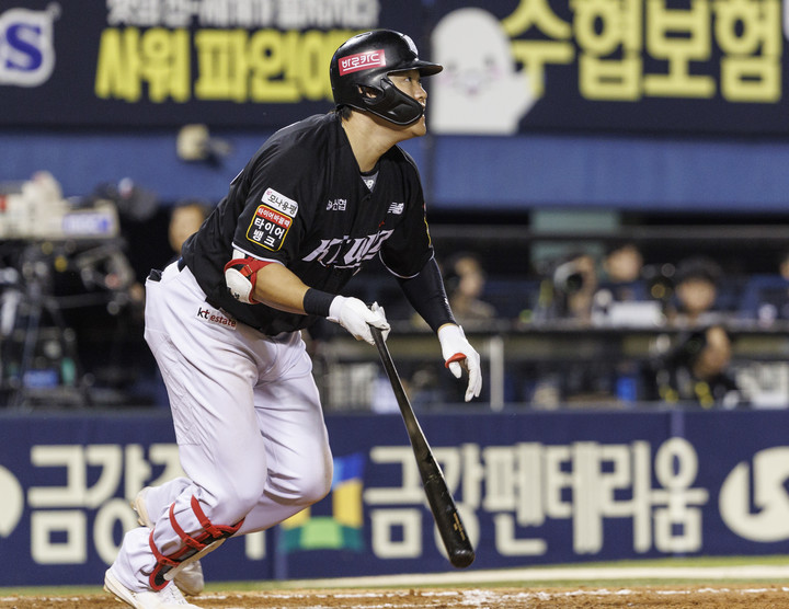 황재균 5번-오재일 1루수, 문상철 제외. KT 라인업 [준PO 5]