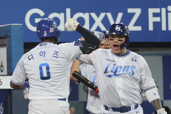 '헌곤神 강림' 한국시리즈 진출=삼성 '가까워졌다' 원태인 완벽투+김헌곤 & 디아즈 연타석포 활약 [PO2]