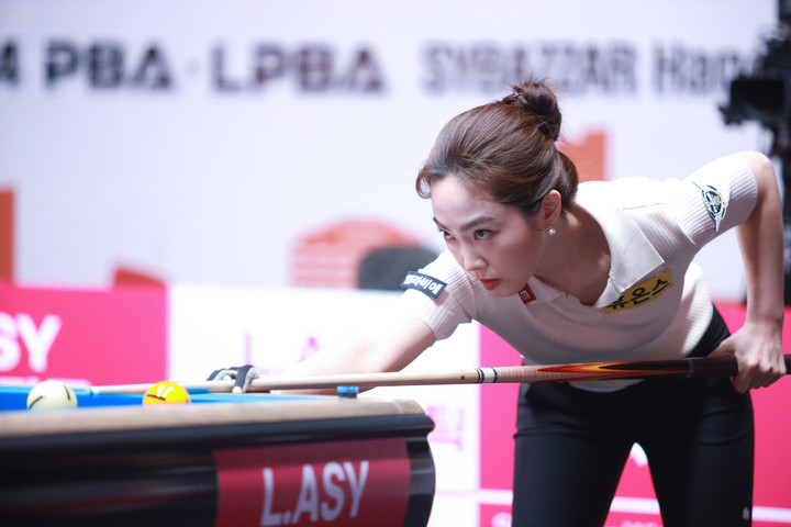 '1황' 김가영, 이변은 불허한다...매치 31연승 질주! LPBA 강호들 무난히 64강 통과