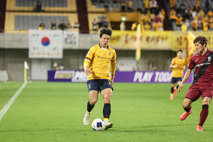 'K리그 유일 ACLE 생존' 광주, 16강 1차전서 日 비셀 고베에 0-2 완패