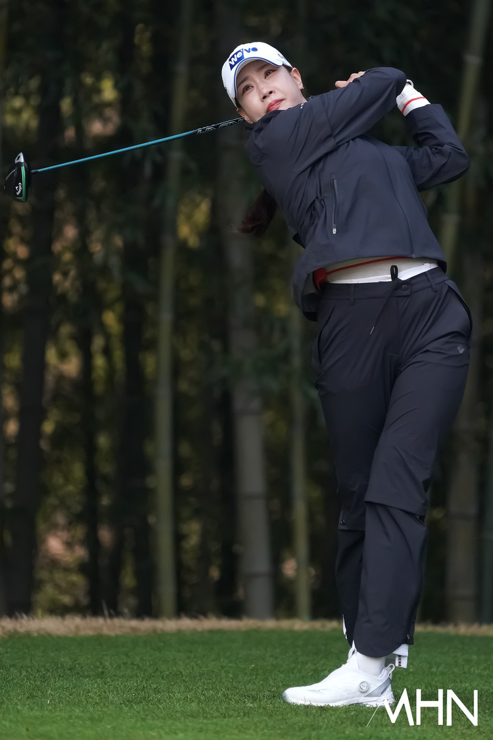 [mhn포토] 유현주, 강하게 날리는 티샷