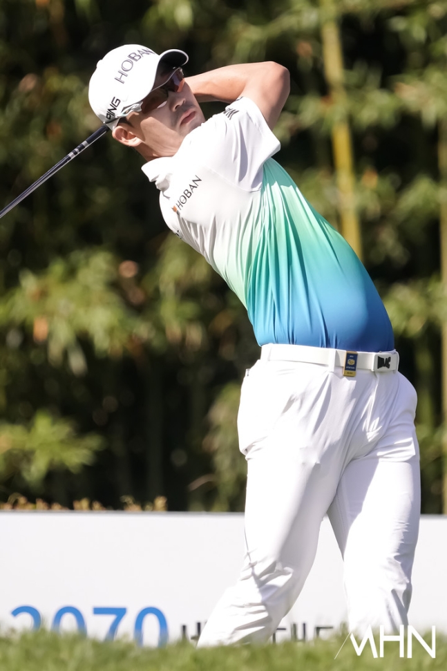 'KPGA 10승 향한 버디 쇼~'..강풍과 단단한 그린도 김비오의 질주를 막지 못했다