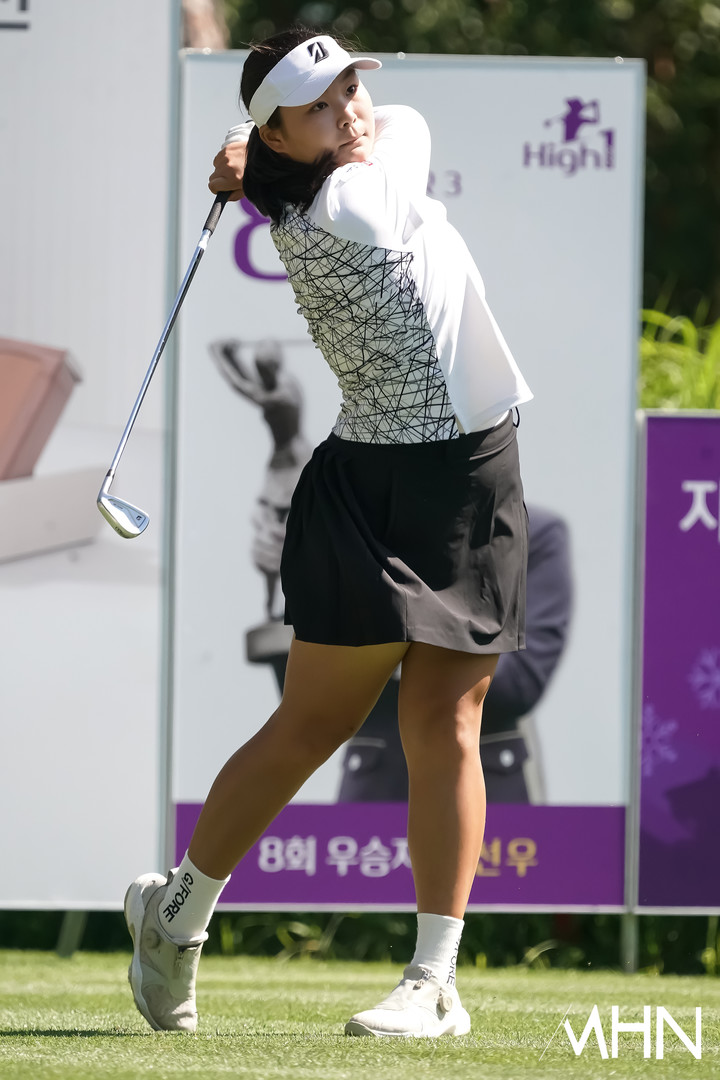 [mhn포토] 아마추어 이수민, 홀인원 노린다
